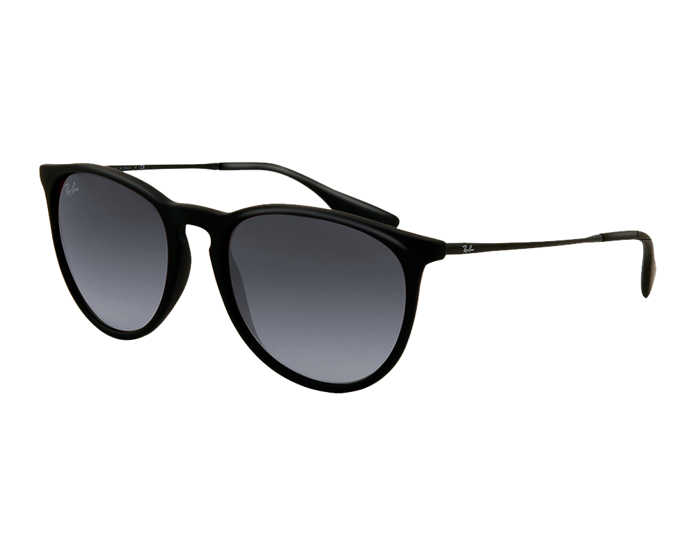 Ray Ban Erika Classic Rubber Black Grey Gradient Rb4171 6228g Sunglasses Iceoptic