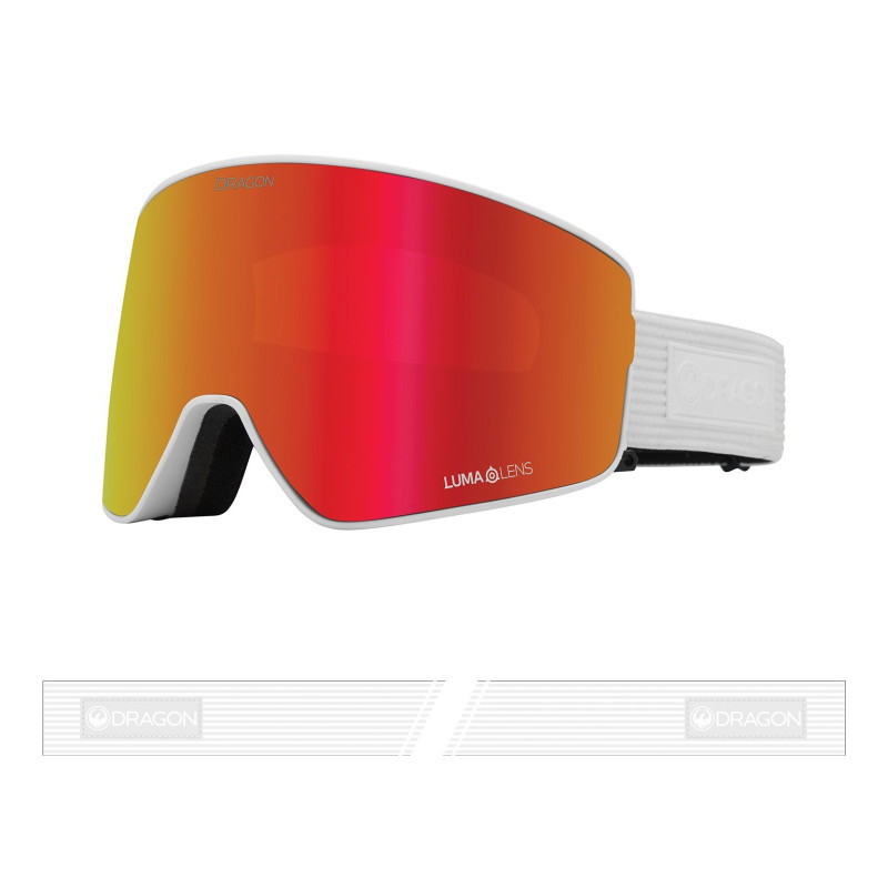 Dragon PXV2 Corduroy 2 écrans Lumalens Red ION & Lumalens Rose - 42348/6232 101 - Masques de Ski ...